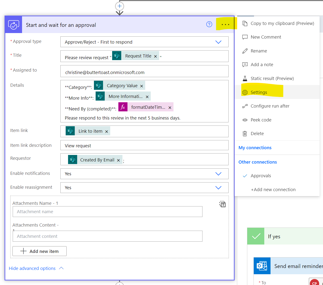 How to create approval reminders in Power Automate (including timeout error handling)